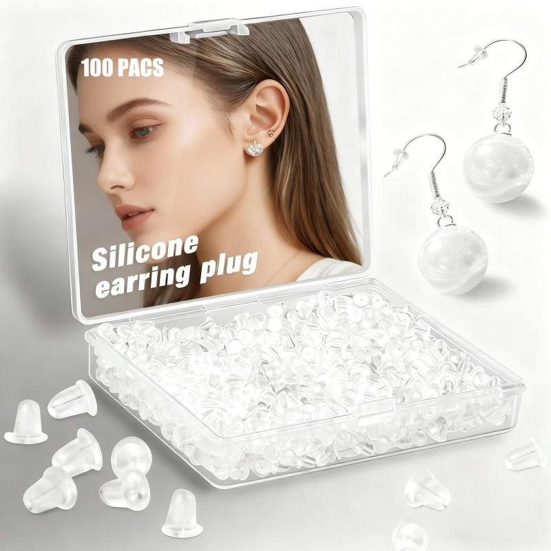 ピアス キャッチ シリコン 落ちない ピアスキャッチ 留め具 K18メッキ 金属アレルギー対応 ピアスキャッチシリコン 20ペア(40個)セット ポスト対応0.65mm～0.7mm レディース メンズ 透明収納袋付【低刺激素材】敏感肌でも安...