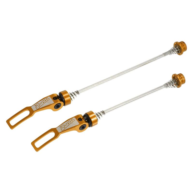 X AUTOHAUX バイク自転車クイックリリース 車軸スキュワーレバー フロントリアバイクアクスルホイールハブ 145 mm 185 mm MTB マウンテンロードバイク用 1ペアサイズ：前串長さ：145 mm、後串長さ：185 mm、ネ...