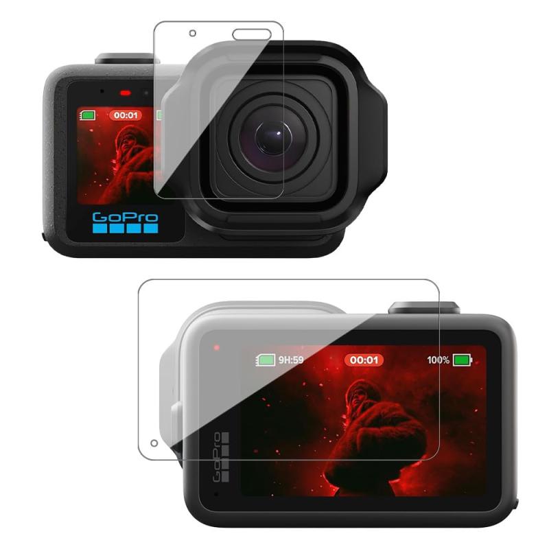 フィルム【1セット1+1】GoPro MISSION 1 / MISSION 1 PRO/MISSION 1 PRO ILS 対応 用のフィルム 保護フィルム【YLPINGAA】 高透過率 反射低減 指紋防止高感度気泡防止 極薄 撥水撥油 ...
