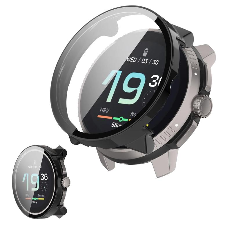 スント(SUUNTO) SUUNTO RACE 用 ケース カバー ガラスフイルム一体型ケース 【NOUKAJU】For スント(SUUNTO) SUUNTO RACE スマートウォッチ ケース 保護フィルム 一体 保護ケース PC+強化ガ...