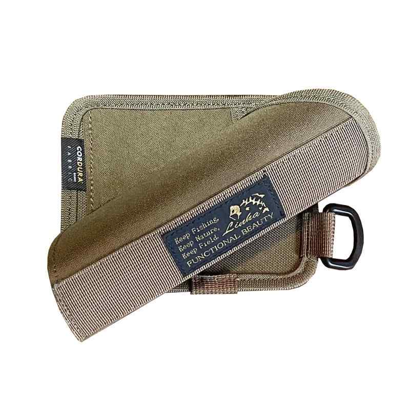 LINHA(リーニア) LANDINGNET HOLDER "KURO" TYPE2 CL-50-2-R KHAKI(カーキ)チヌの落とし込み、シーバスやライトソルトゲーム等のランディングネットを一時保管するのに最適なホ...