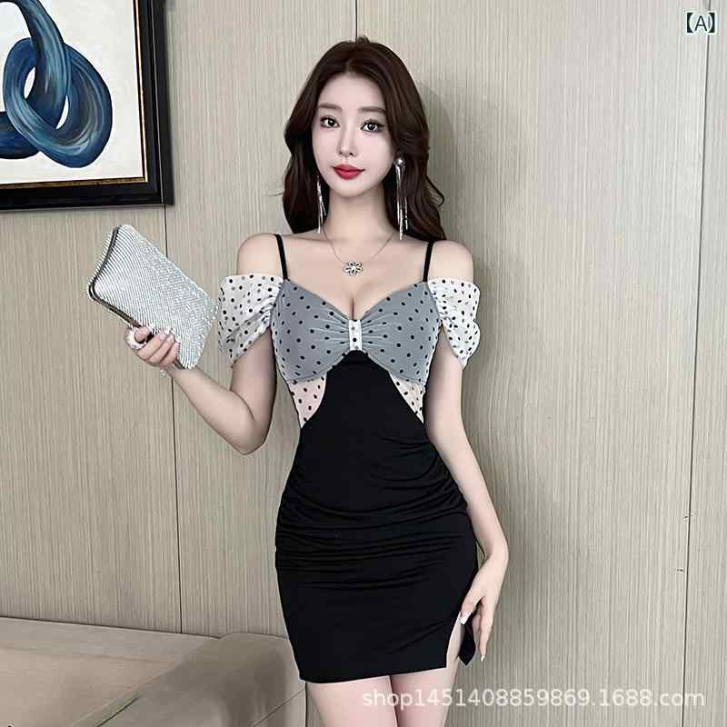 ナイトクラブ ドレス 新しい ファッション ペディキュア 服 女性の お腹 カバー ショート スカート 痩 身 袖 ナイトクラブ 作業 服パターン: ウェーブポイント職人技: コラージュ/スプライシングORIGIN: 広州スタイル: タイト...