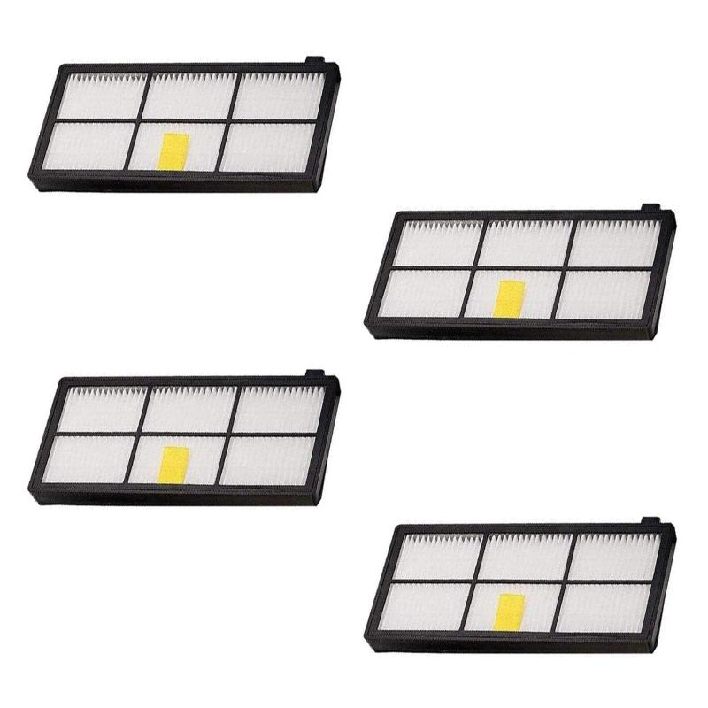 LUYING ルンバ 消耗品 掃除機交換用フィルター 消耗品 部品 ダストカットフィルター 対応互換セット ブラシ フィルター シリーズ対応エッジブラシ (4本セット ホワイト)対応モデル：900series：ルンバ900 960 961 ...