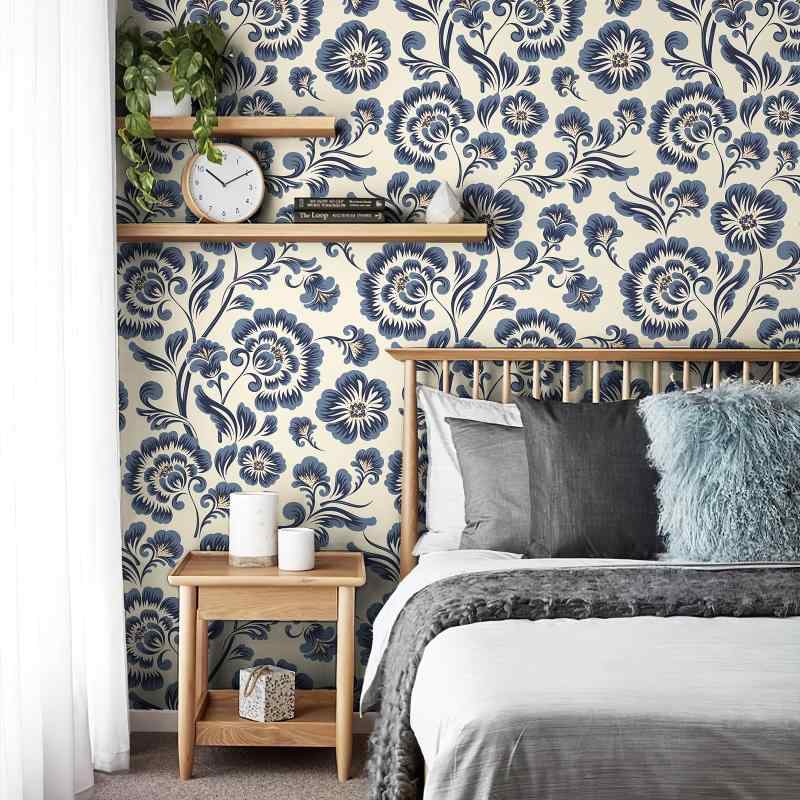 壁紙シール 花柄 リメイクシート 葉柄