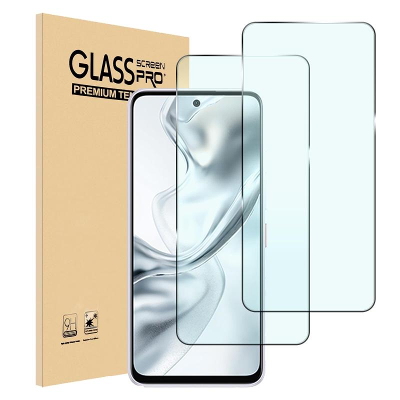 ShellChic For mobile nubia S2 ガラスフィルム スマートフォン 専用フィルム 指紋防止ZTE 対応 携帯電話フィルム 耐衝撃 【2枚入り】撥水強化ガラスフィルム 硬度9H 高透過率 高感度タッチ液晶保護 1. Z...