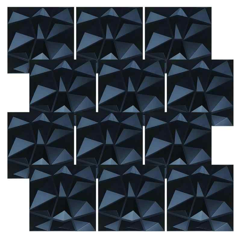 ZERONOWA 3D ウォールパネル 立体壁面装飾 PVCパネル 12枚セット リフォーム DIY手軽なリフォーム、リノベーションに仕える、立体ボード、ウォールパネル、12枚セットです。高級感があり、スタイリッシュなダイヤモンド型のデザイ...