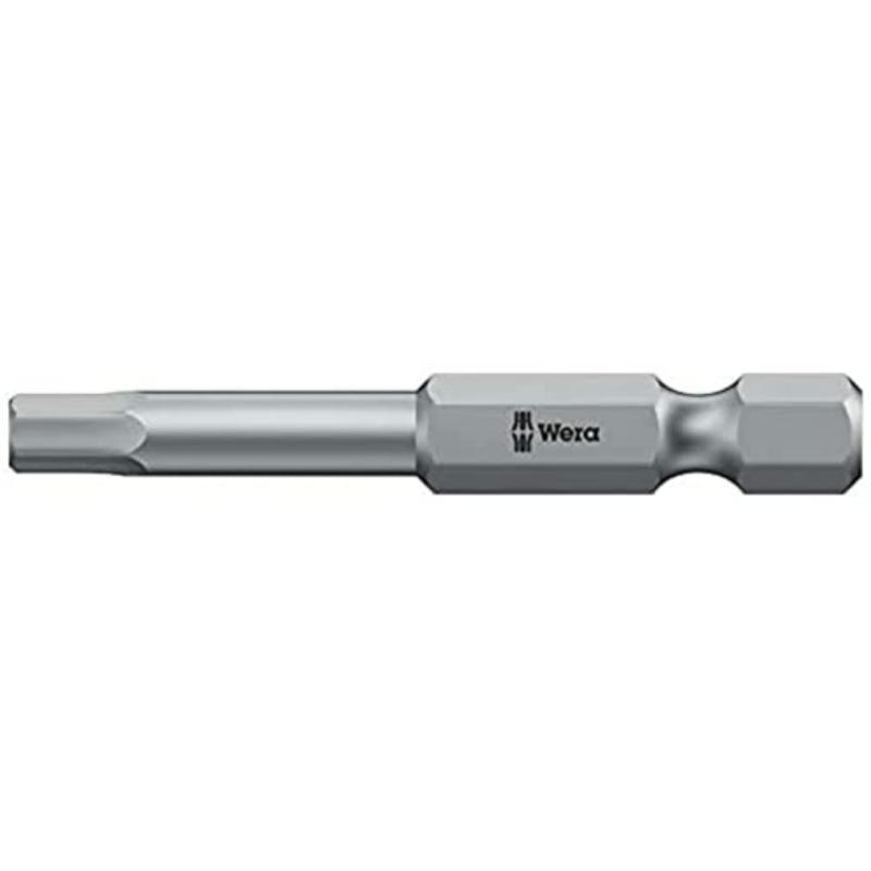 WERA ベラ Hex-Plus ドライバービット 差込6.35mm 刃先サイズHex5.0 全長152mm 059635サイズ(mm)：L152×W7×H6、重量(g)：33、刃先サイズ(HEX)：5、差込(inch)：1/4『Hex-P...