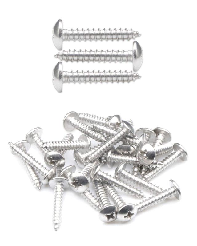 【IMSCREWS】 100個入り #6 x 3/4インチ (20mm) セルフタッピング 304 ステンレス フィリップス トラス ヘッド シート メタルネジパッケージ内容 - #6 粗い糸サイズ100個、長さ3/4インチのトラスプラスヘ...