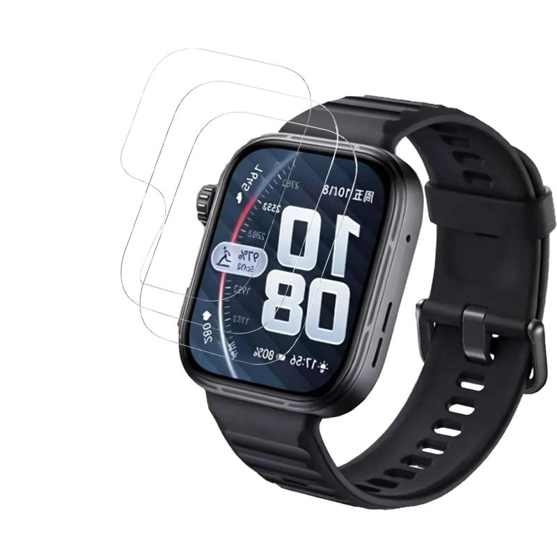 【3枚セット】For vaele 保護フィルム Huawei Watch Fit 5 兼容フィルム 超薄0.3mm 4H硬度 気泡防止 指紋防止 撥水撥油 高度透明 貼り付け簡単 Huawei Watch Fit 5 対応保護フィルム（非 ...