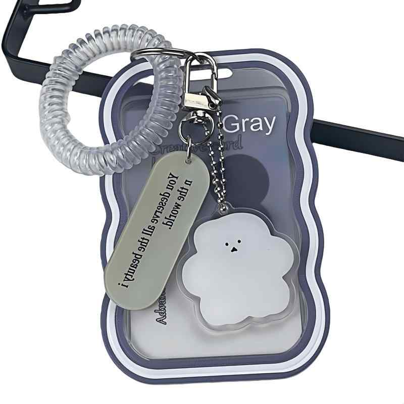 [Beyond The Future] パスケース トレカホルダー ICカード ケース入れ カードケース キーホルダ付き おしゃれ 透明 高校生 通勤 通学 定期入れ 透明 ローダー カード 収納【サイズ】サイズ カード収納部分：8.5×5...