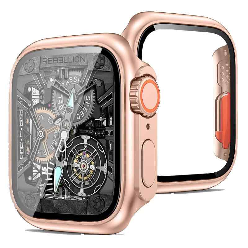 UIUIKA For Apple Watch カバー Series 9/8/7 45mm 対応 アップルウォッチ用 ケース と互換性があり 数秒で Ultra Apple Watch ケース対応 全面保護 超薄型 装着簡単 耐衝撃 高透過率...