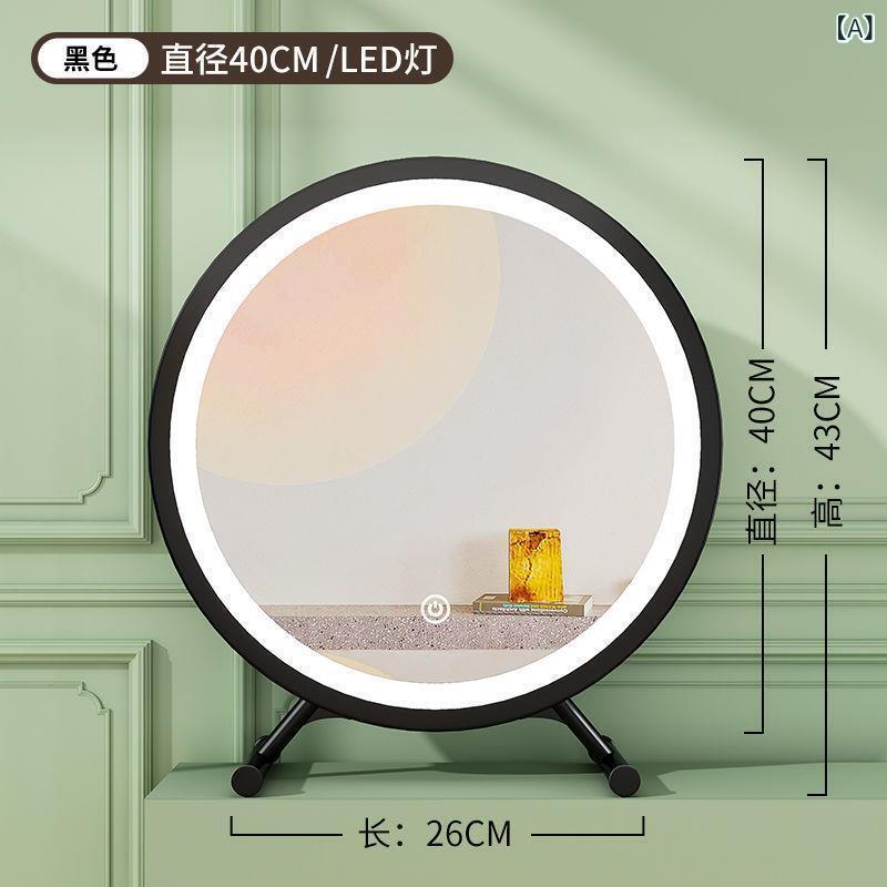 誘導 ランプ 付き 化粧 鏡 デスク トップ led ネット 赤 写真 ins 風 家庭 用 寝室 ドレッシング 大型 円形 鏡製品カテゴリ: Ledミラーブランド: その他輸入ですか: いいえ産地: その他フレーム材料: Absレンズ材料...