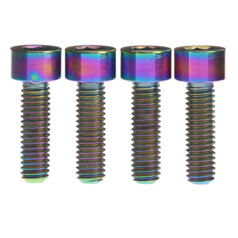 Dingtai チタン合金六角穴付ボルト M6x20mm 4個入材質：6AL / 4V（TC4）チタン合金ネジのタイプ：M6x 20mm;ネジの直径：6mm;ネジの長さ：20mmスレッドピッチ：1mm、六角幅：5mm、重さ：3g /個;標準...