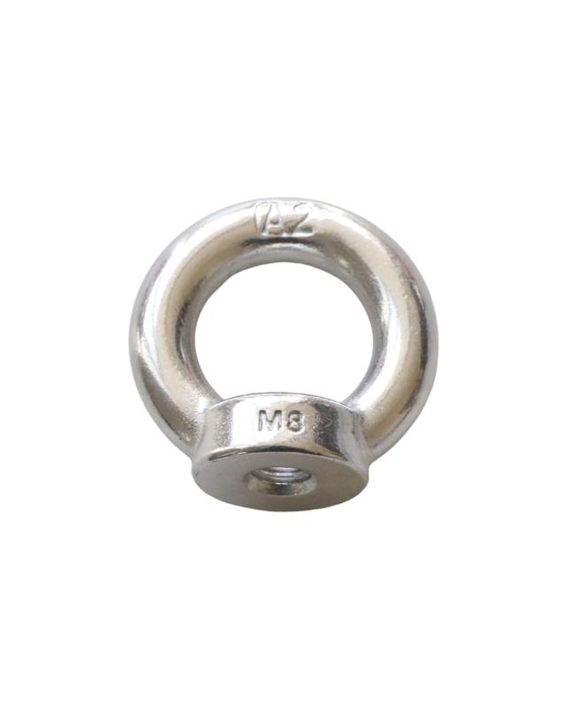 M8 アイナット - 【IMSCREWS】 304ステンレススチールアイナット - 家の修理やプロのプロジェクトのための弾力性のあるハードウェア 8個パックプレミアム304ステンレススチール:高強度素材で作られており、耐久性に優れています。...