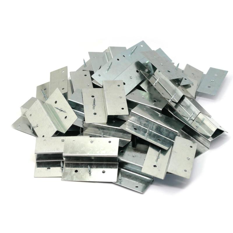 ダンドリビス 下地板取付用施工補助金具 下地一発 A-12mm 40個 A-12-8号対応板厚:12ミリ入数:40個材質:亜鉛鋼板