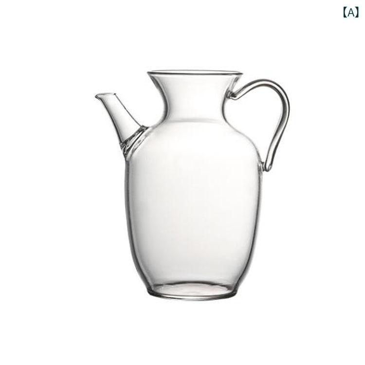宋 代の 透明な ガラスの ティーポットの 小さい サイズの 花の お茶は 茶器の 家庭の高 ホウ素の シリコンの ガラスの 緑茶の 赤い ティーポットを 浸します。カラー: グリーンティーポット240ミリリットルブランド: その他パッケー...