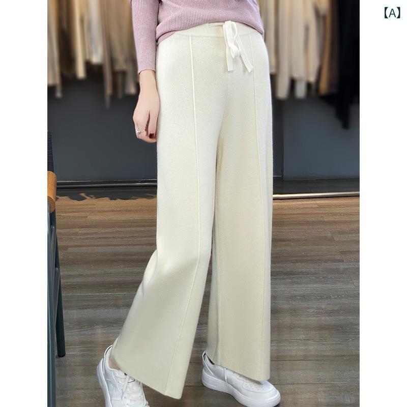レディース 純毛 ミッドシームパンツ 秋冬 新作 外出 用 ゆったり ロング パンツ おしゃれ 通勤 無地 ゴムウエストワイドパンツ生地名: ウールメイン生地成分: ウールブランド: その他貨物番号: WQセンターシームパンツデザイン: 基...