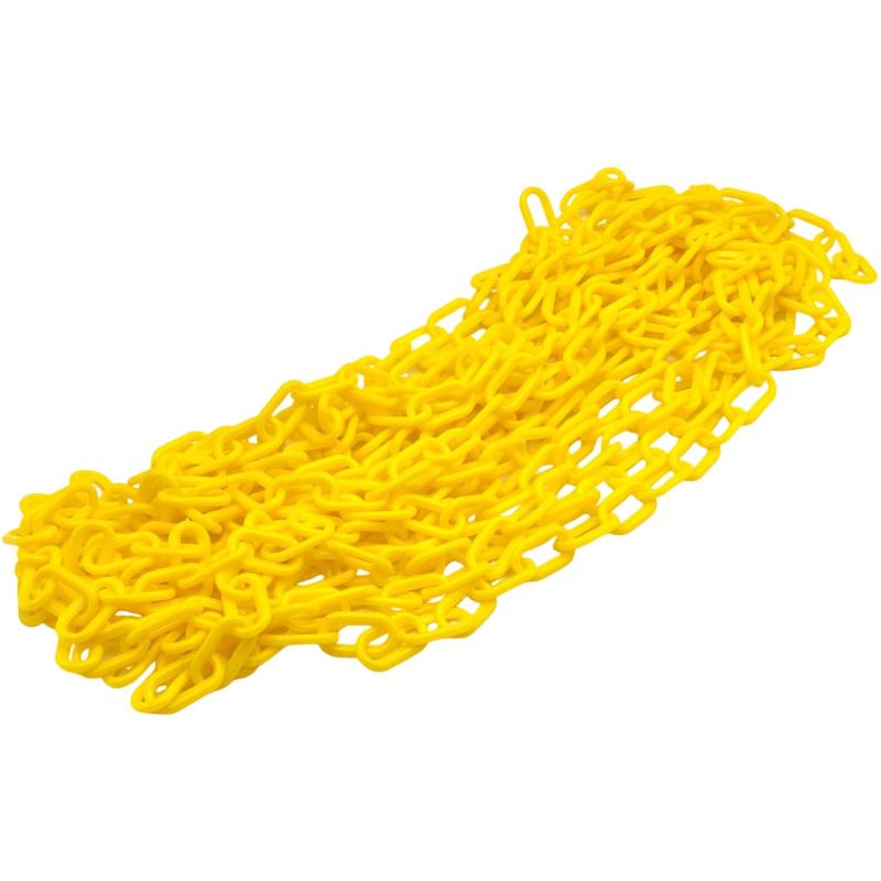 FJmark プラスチックチェーン 軽量 チェーン 鎖 太さ6mm 長さ10m【軽量で扱いやすいプラスチックチェーン】 軽量設計で、誰でも簡単に設置・撤去が可能なプラスチックチェーンです。駐車場や駐車禁止エリア、侵入禁止や進入禁止ゾーンの安...