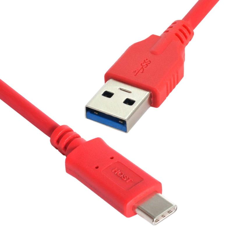Xiwai USB 3.1 Type C オス USB-Cホストから標準USB3.0-Aオスデバイス OTGデータケーブル 30cm ノートパソコン用