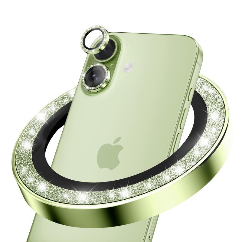 CloudValley For 17 用カメラレンズプロテクター キラキラデザインです 全面保護 9H強化ガラス 高透過率 傷防止最高硬度9 hの強化ガラスとアルミニウム合金を採用し、一体化構造設計により、落下時のカメラへの衝撃、鋭い物体の...