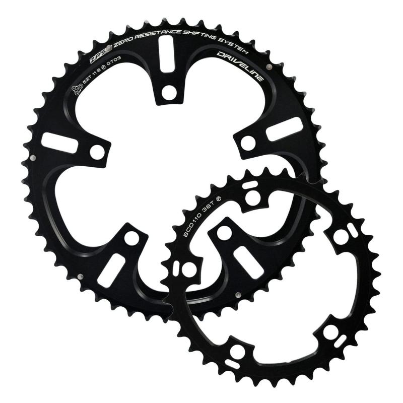 Driveline CNC 7075 Alloy 52-36T BCD110mm Chainring Set Road Bike, 11 Speed, DR2469