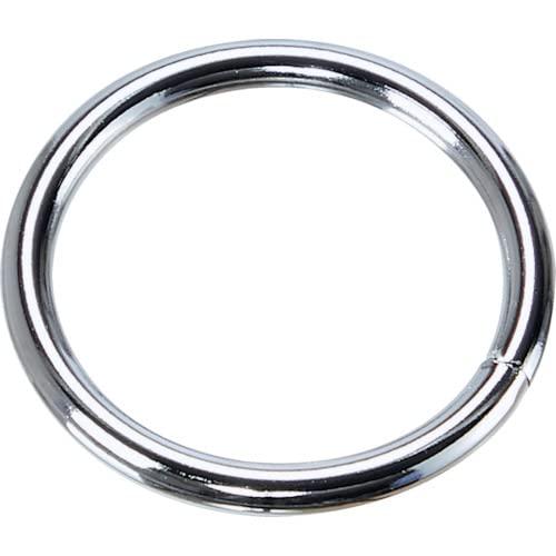 TRUSCO 丸リンク スチール製 線径4．0mm 内径21mm 20個入り●使用荷重(N)：110●表面処理：ニッケルメッキ●D(mm)：4.0●L(mm)：21