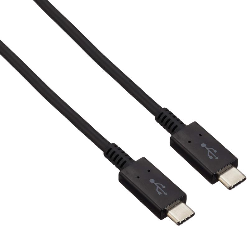 (超急速充電・次世代コネクタ) スマートフォン・タブレット用 タイプC-タイプCケーブル 2m オーム電機 SMT-L20CC-Kスマートフォン用次世代コネクタUSBタイプCケーブル3A(アンペア)高出力で超急速充電対応最大480Mbps高...