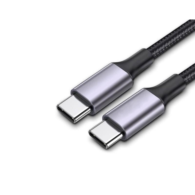 タイプc ケーブル【1m/1本セット】PD対応100W/5A Type C to Type C 断線防止 高耐久ナイロン i-Phone 15/Ma-cBook Pro/Ma-tebook/i-Pad/X-peria/G-alaxy等Typ...