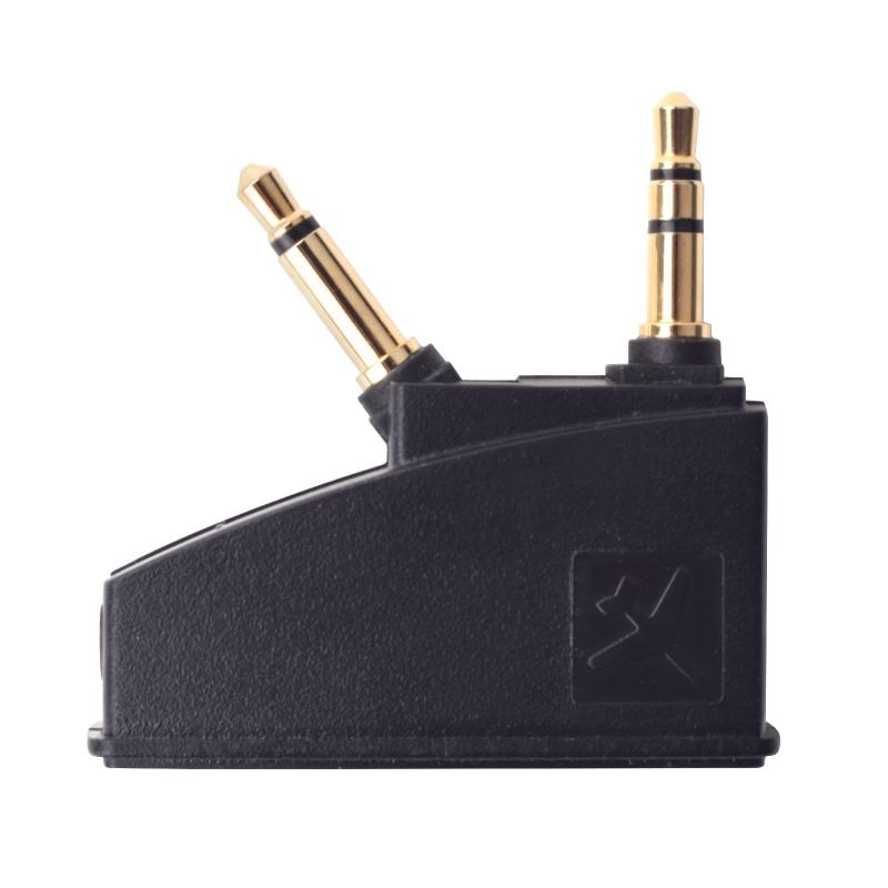 Sqrmueki 兼容 Boes QC15 QC2 QC3 QC20 QC25 QC35 AE2 AE2I OE2 Soundtrue ヘッドフォンのための航空会社飛行機飛行ヘッドフォンアダプターコンバーター金メッキコネクター。航空用プラグ...