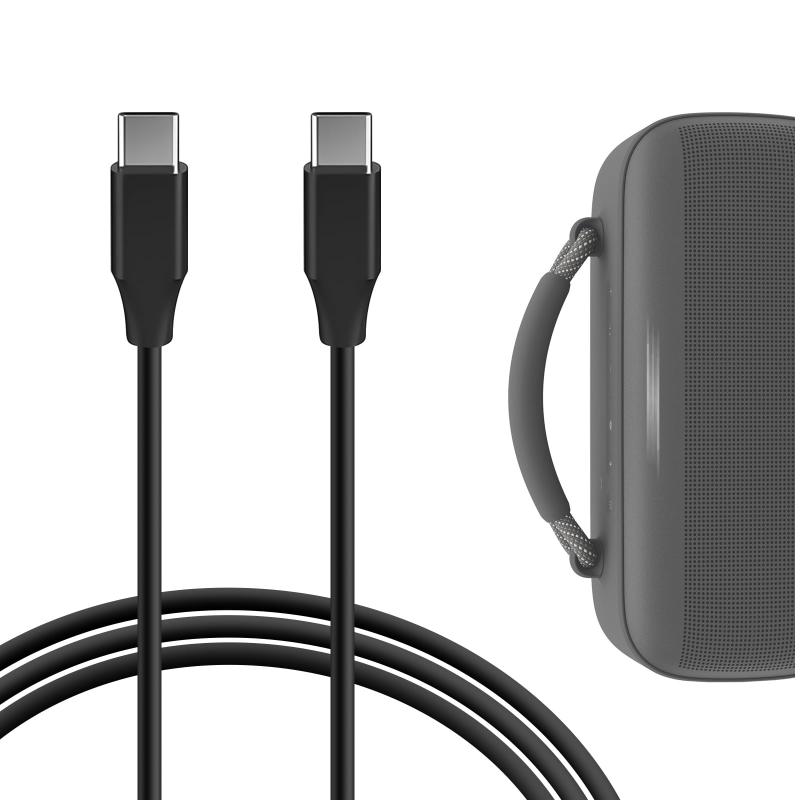Geekria 充電ケーブル 互換性 Type-C 充電コードUSB-C to USB-C サウンドコアSoundcore Boom 3i, ボーズBose SoundLink Plus, ジェイビーエル JBL GRIP Charge4 ...