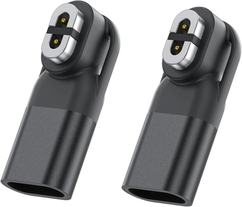HUIKKJP Shokz充電ケーブル 対応 USB-C 変換アダプター 2個 Shokz OpenRun (旧AfterShokz)/ Aftershokz Aeropex/Shokz OpenRun Pro/OpenComm Shokz...