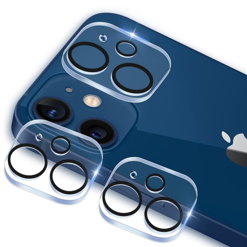 cronincards 対応 11 / 12 mimi レンズ保護フィルム（3枚入）【 国産旭硝子素材 レンズフィルム 】 11 フイルム 12ミニ カメラ保護フィルム 【 3D Touch対応 超薄 硬度9H 防指紋 衝撃吸収 高透過率 飛散