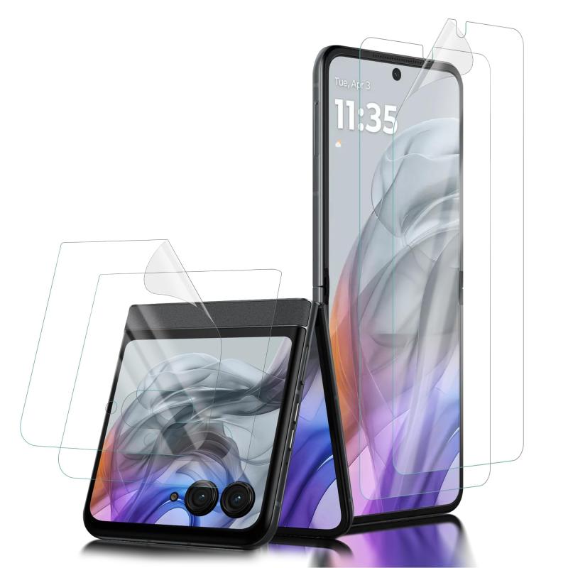 Newzerol For Motorola Razr 50 / Razr 2024【全面保護・気泡消失・高透過率・指紋防止・自動吸着】【対応機種】Motorola Razr 50 / Razr 2024専用。本体に合わせた正確なサイズ設計で...