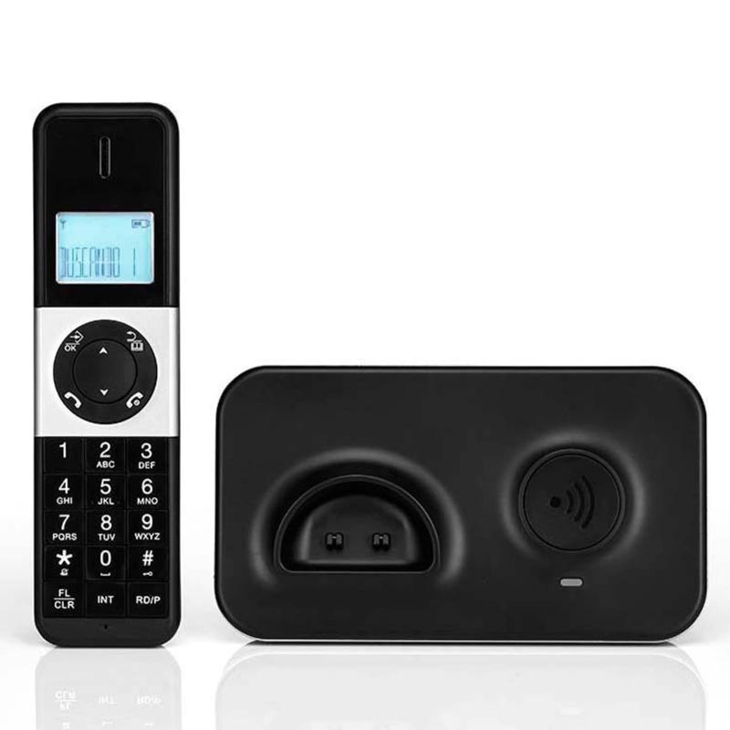 Vbestlife 固定電話 100‑240V LCDディスプレイデジタルコードレス電話発信者IDハンズフリービジネス固定固定電話 ホームオフィスホテル用