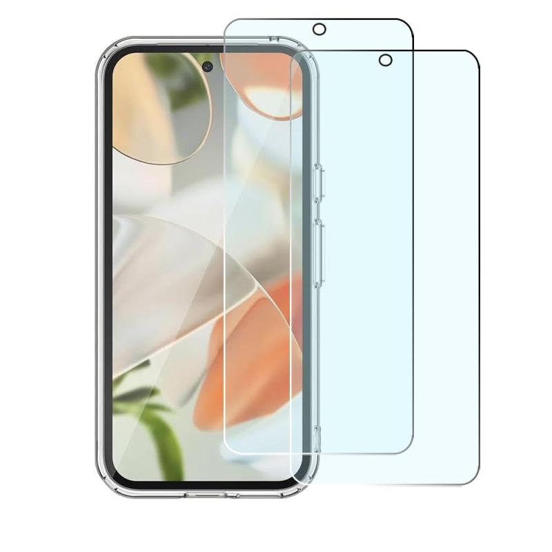 【2枚セット】FOR Google Pixel 9a フィルム強化ガラス旭硝子製9 H硬度目の疲れ緩和FOR Google Pixel 9a スクリム保護明からかな気泡がなく、貼りやすいブルーライトカット【適用モデル】：FOR Google...