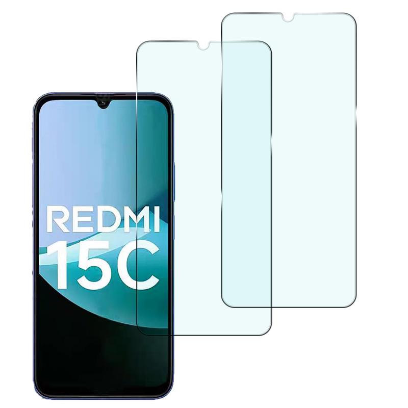 For Redmi 15C ガラスフィルム 指紋·汚れ防止 Redmi 15C 保護フィルム 指紋認証 ShellChic 耐衝撃 redmi 15c用 強化ガラスフィルム 高光沢 液晶 硬度9H 高透過率 高感度タッチ 超鮮明な画質 自動...