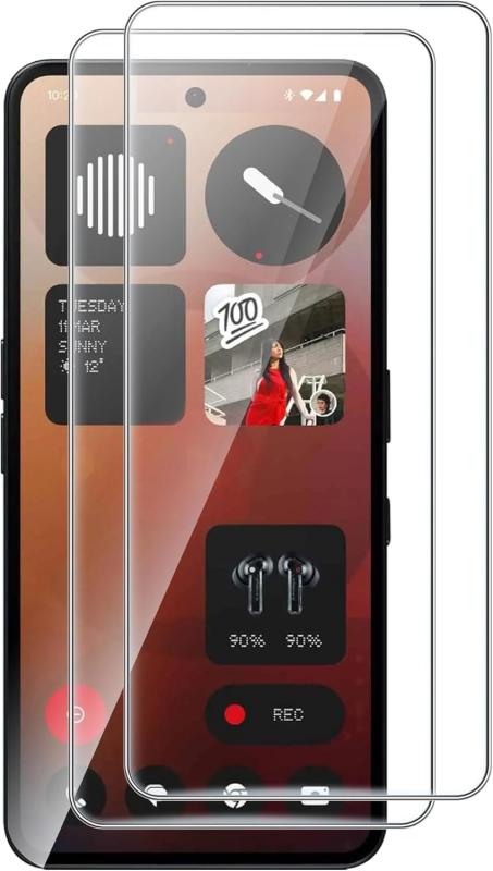 Gosento For Nothing CMF Phone 2 Pro フィルム【2枚セット】2.5Dラウンドエッジ加工 日本旭硝子素材AGC 高透過率 強化ガラスフィルム 硬度9H【対応機種】CMF Phone 2 Pro の曲面エッジに...