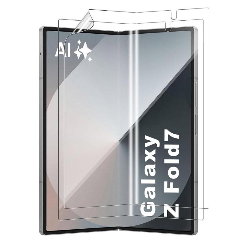 Gosento For Galaxy Z Fold7 フィルム 全面保護フィルム 非ガラス 高透過率 耐衝撃 防指紋 超薄 TPU保護フィルム 気泡ゼロ全面保護【2枚入り】【対応機種】Galaxy Z Fold7 専用液晶画面保護ガラスフィ...