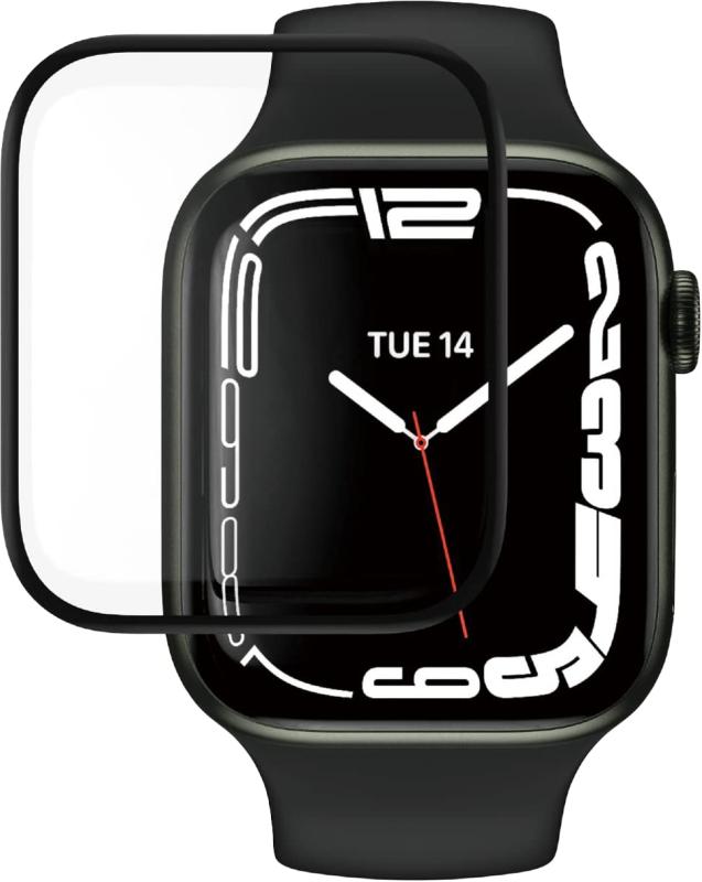 【SwitchEasy】 Apple Watch Series 7 41mm 対応 フィルム ラウンドエッジ 加工 指紋 気泡 防止 透明 液晶 保護フィルム 高透過率 クリア 薄型 傷防止 Appleウォッチ 保護シート [ アップルウォ...