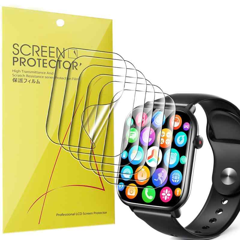 Lamshaw for ZOZOTOP スマートウォッチ 保護フィルム, [6枚組] 4H硬度 TPU 保護フィルム カバー 液晶フィルム ZOZOTOP 2023スマートウォッチ2インチに対応👉【対応機種】ZOZOTOP ...