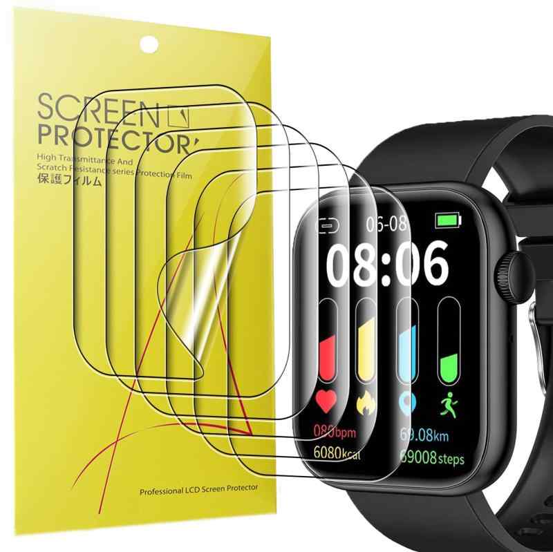 Lamshaw for Vikisda スマートウォッチ 保護フィルム, [6枚組] 4H硬度 TPU 保護フィルム カバー 液晶フィルム 対応 Vikisda Qx7 1.85インチ大画面スマートウォッチ 2023【対応機種】Vikisd...
