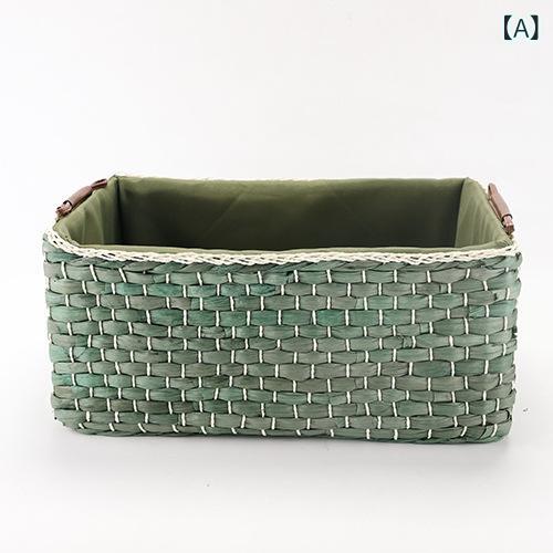 トウモロコシの 皮の 藤 編みの 収納 かごの 収納 ケースブランド: チェン・ウェイ輸入するかどうか: いいえ材料: コーンの皮の織り適用範囲: CD,リモコン,文房具,果物,バッグ,野菜,薬,スーツ,磁気カード,化粧品・ジュエリー,本の...