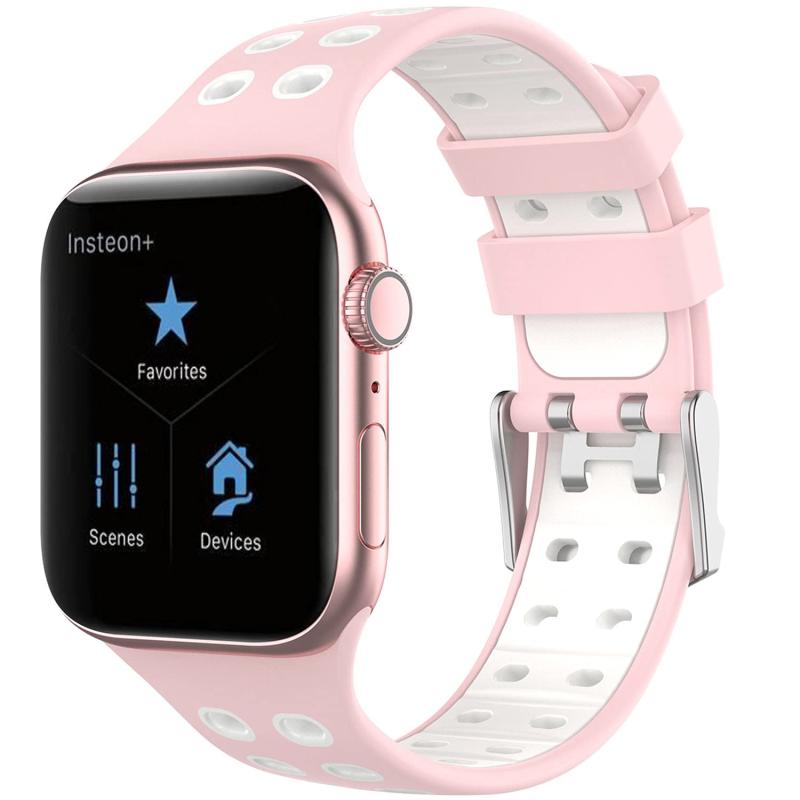 Geageaus コンパチブル Apple Watch バンド 38mm 40mm 42mm 44mm シリコンバンド アップルウォッチバンド 柔らかスポーツ 交換ベルト iWatch Series 6/5/4/3/2/1に対応