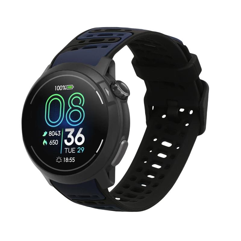 kwmobile 交換ベルト COROS PACE Pro対応 バンド - シリコンバンド ソフト TPU 耐久性 黒色/緑色ぴったり: COROS PACE Pro対応リフレッシュ: あなたの古くなったスポーツウォッチの時計バンドを、この...