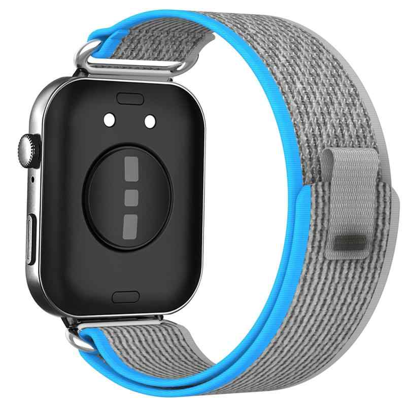 [ULIGADUO] 交換用バンド For HUAWEI WATCH FIT 4/ FIT 4 Pro/FIT 3スマートウォッチに対応 ベルクロループバンド ナイロン素材【自由に調整】マジックテープ式で自由にサイズ調整が可能です。ベルト自...