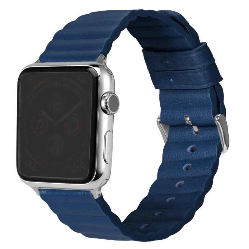 [MABEKS] コンパチブル Apple Watch バンド 38mm 40mm 41mm 42mm 44mm 45mm 49mm, ソフトレーザー クラシック エレガント, 交換バンドリストバンド, iWatch series SE/9...