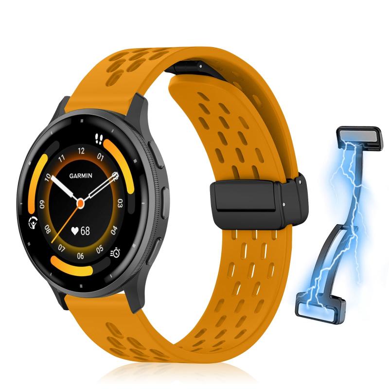 [KeeFos] 22mm バンド Garmin(ガーミン) Venu 4 45mm/Venu 3 45mm/2/Forerunner 570 47mm/265/255/Vivoactive 4/Active対応 交換バンド スポーツバンド...