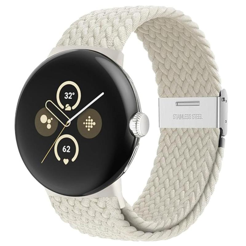 [Odejaa] Google Pixel Watchバンド/Google Pixel Watch 4/3/2/1 （41mm） 対応 伸縮性バンド 改良型コネクター付き 通気性 のナイロン製スポーツバンド 男女兼用対応モデル：Google...