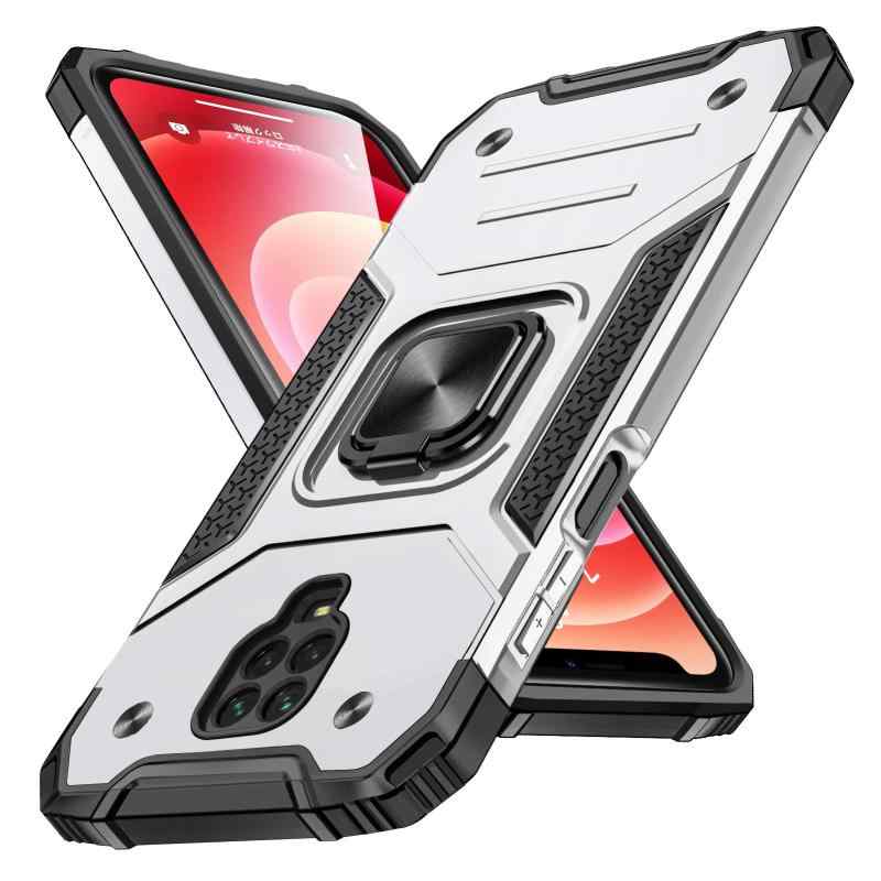WACJOSD 対応 Redmi Note 9S 用の ケース リング 耐衝撃 衝撃吸収 米軍MIL規格取得 レンズ保護 TPU+PC リングつき 指紋防止 車載ホルダー対応 スタンド機能 防塵 薄型 軽量 落下防止 擦り傷防止 携帯【対応...