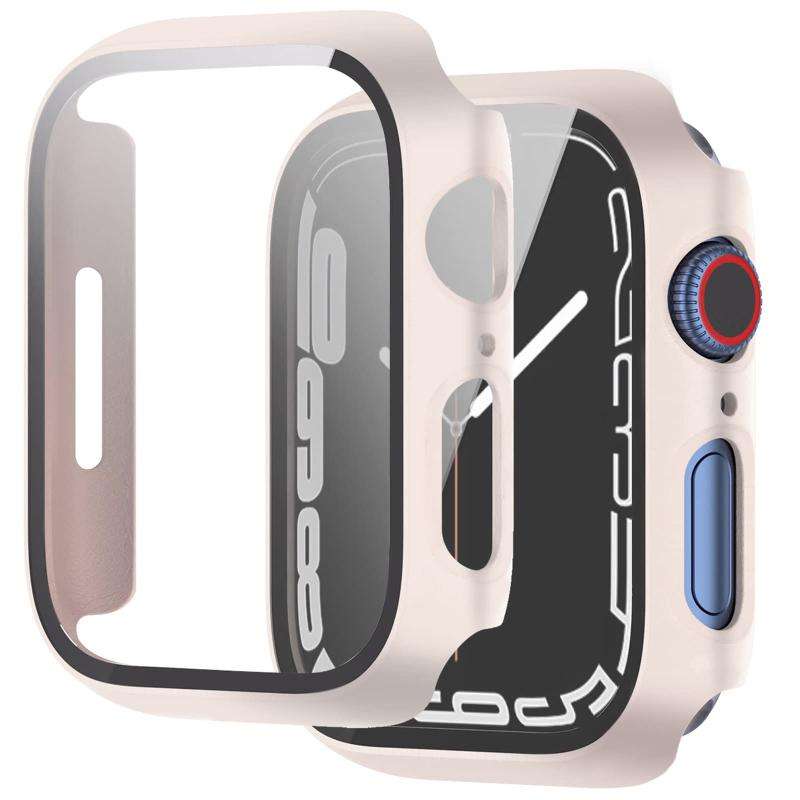YAODLE Apple Watch ケース Series SE2/SE/6/5/4 40mm 対応 アップルウォッチ 専用 保護ケース PC素材 カバー ガラスフィルム一体型 全面保護 二重構造 防塵 日本旭硝子材 キズ防止 軽量対応機種...